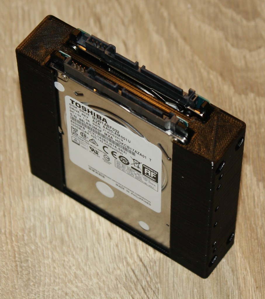 3.5" HDD adapter for two 2.5" HDD by techam | Download free STL model ...