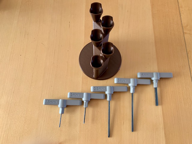 T-handle allen wrench holder by vatbrain | Download free STL model ...