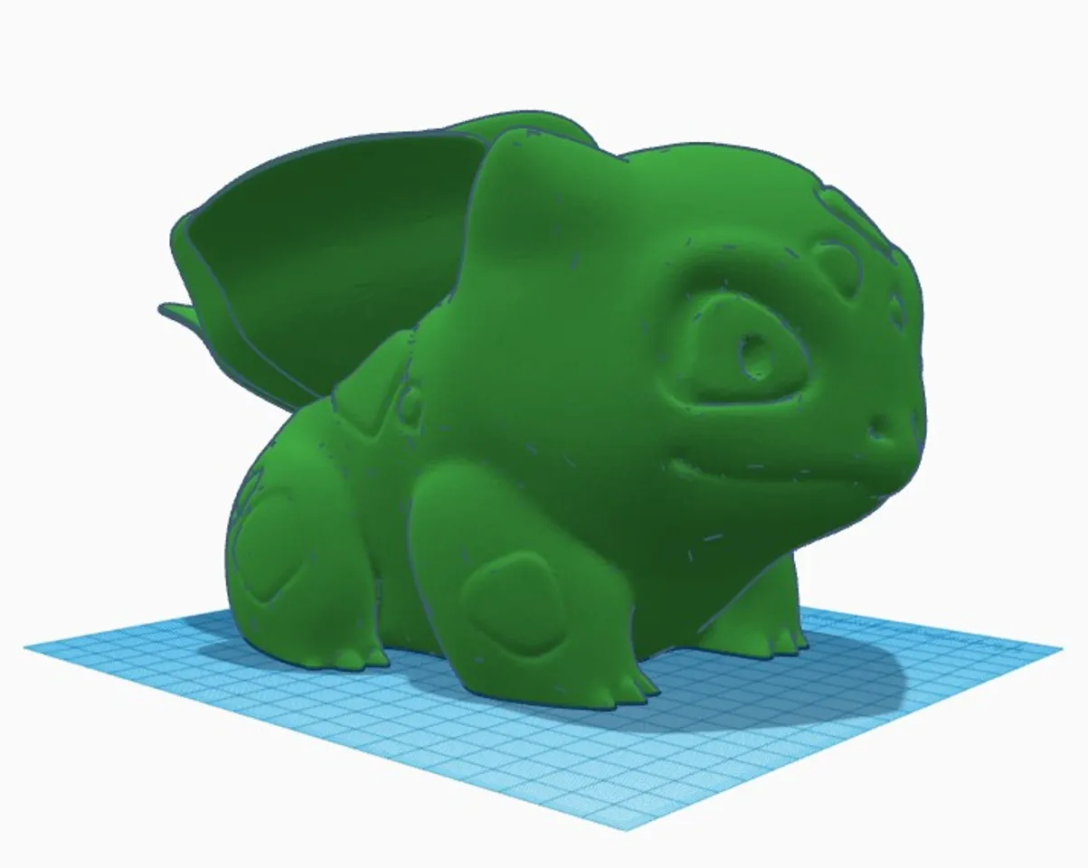 Bulbasaur With Flower Bulb (Rose) by curttom3D | Download free STL ...