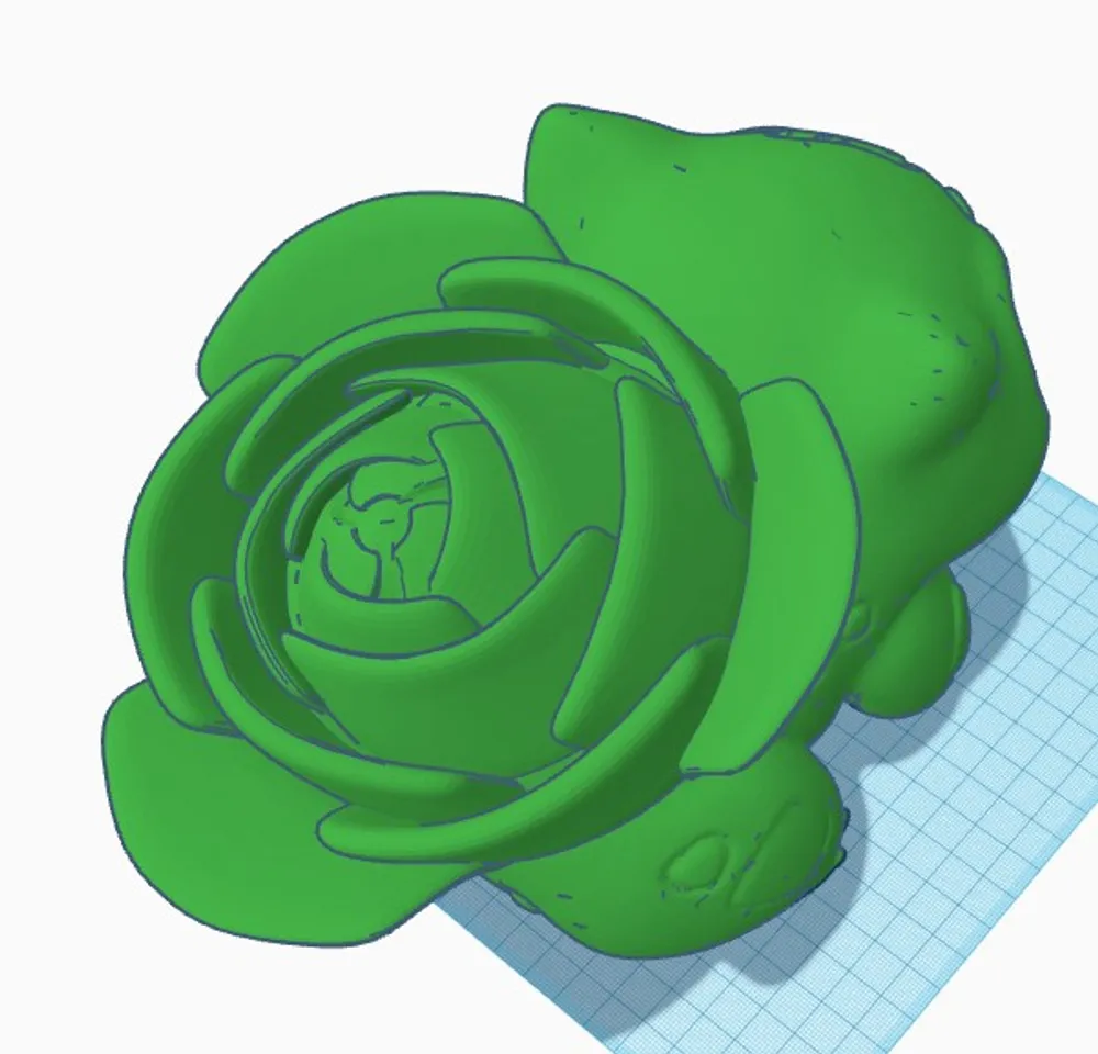 Bulbasaur With Flower Bulb (Rose) by curttom3D | Download free STL ...