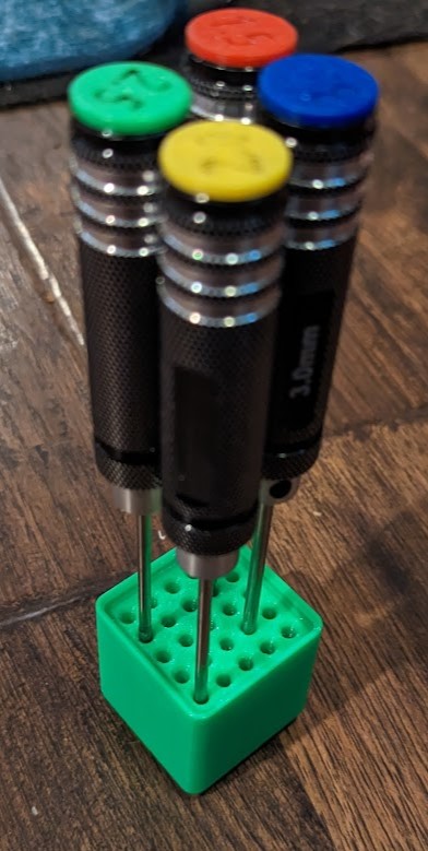 Hex screwdriver holder for gridfinity by tastyshrimpplatter | Download free STL model ...
