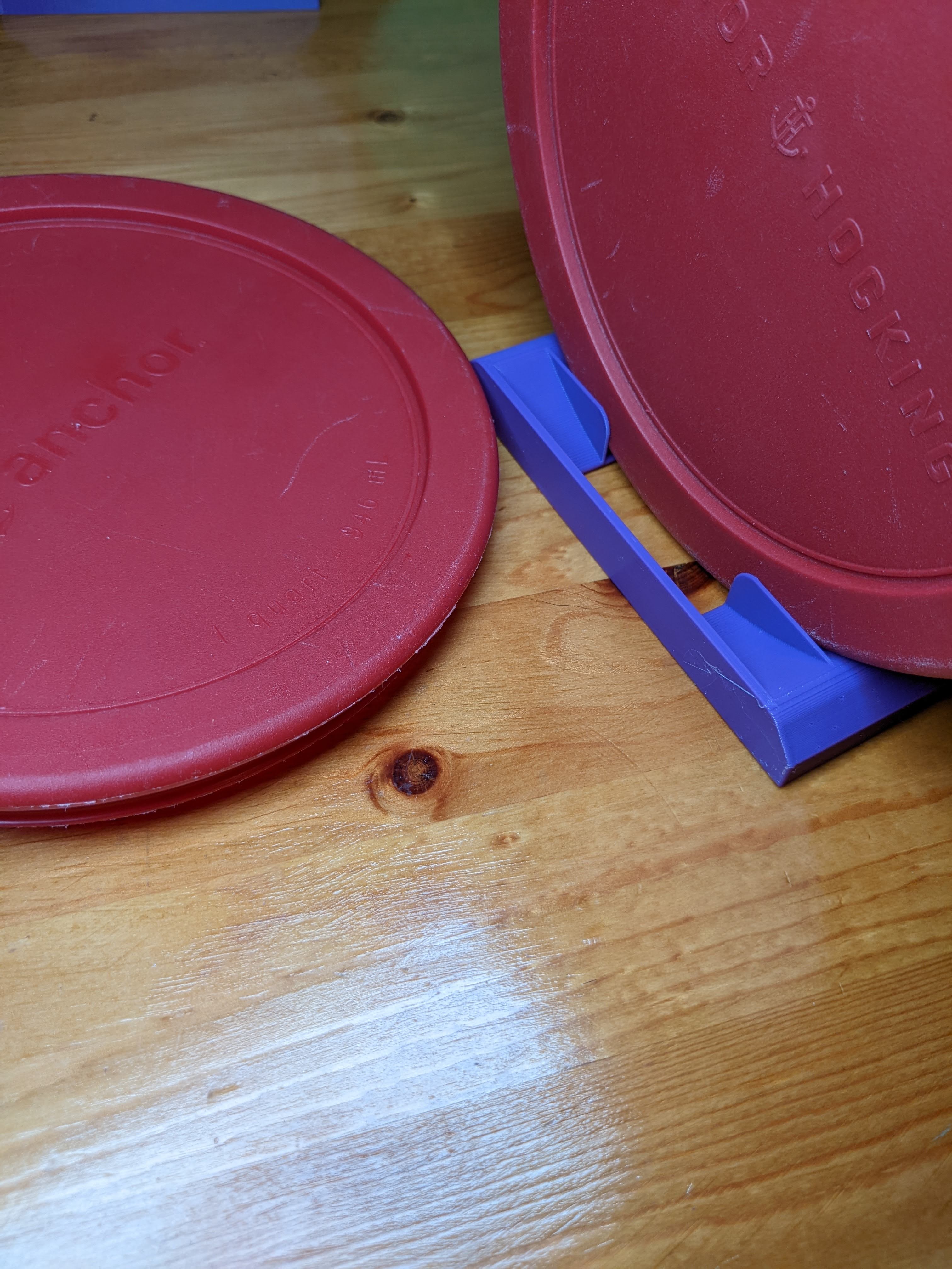 Anchor Hocking / Pyrex Glass container lid holders by bsprange ...