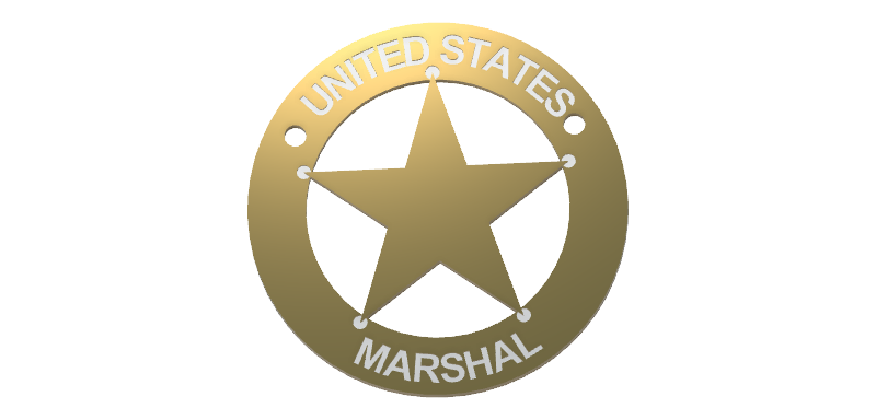 United States Marshal Badge by Ty | Download free STL model ...
