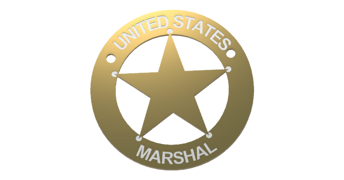 United States Marshal Badge by Ty | Download free STL model ...