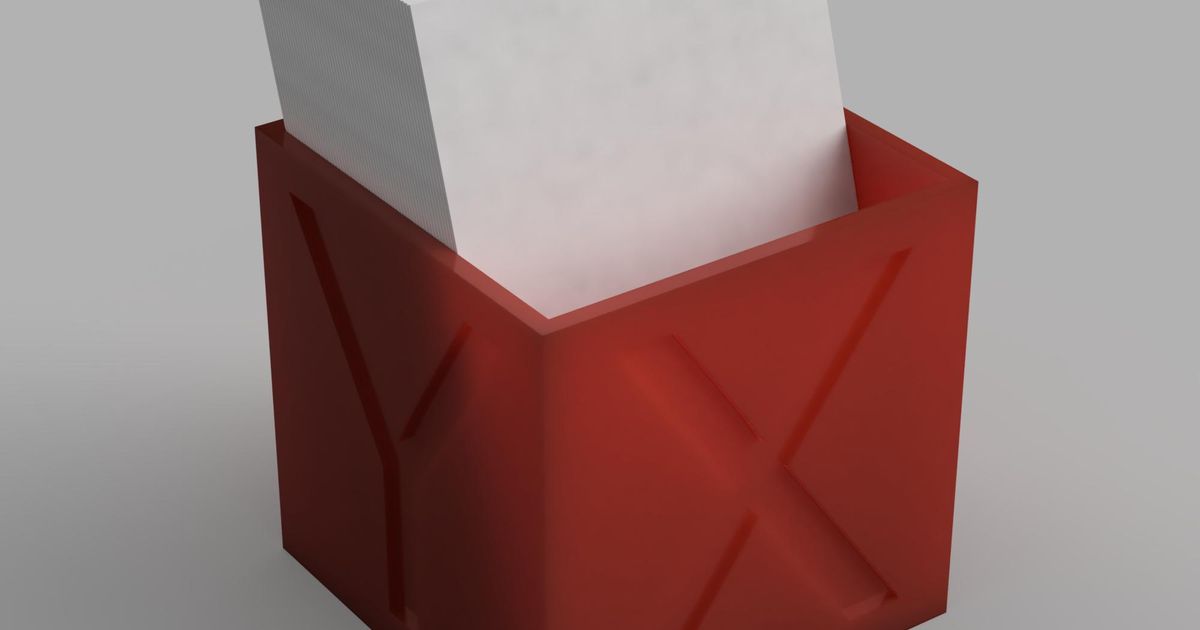 Business Card Holder Calibration Cube by G3ox | Download free STL model ...