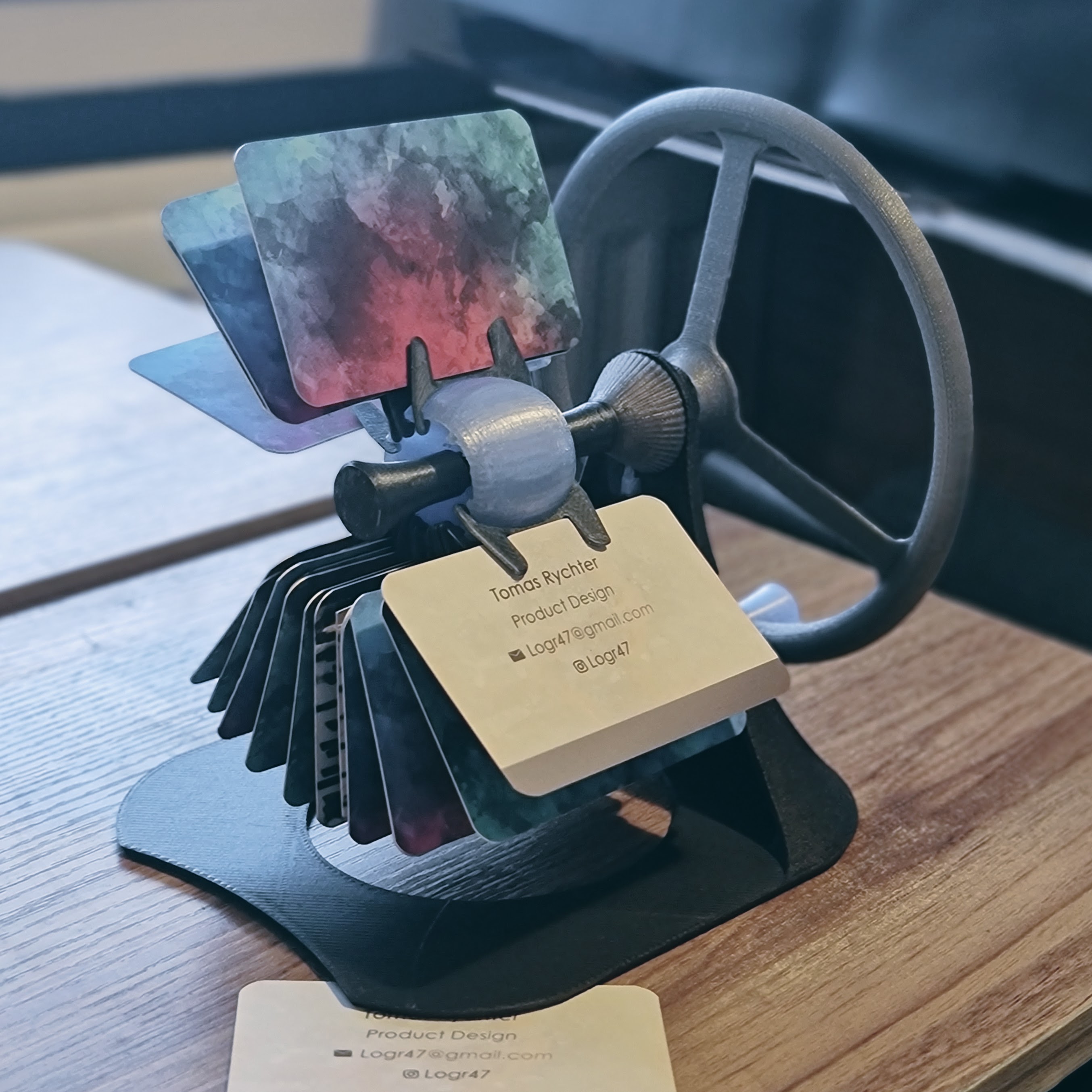 Rotating Business Card Holder at Harold Raines blog