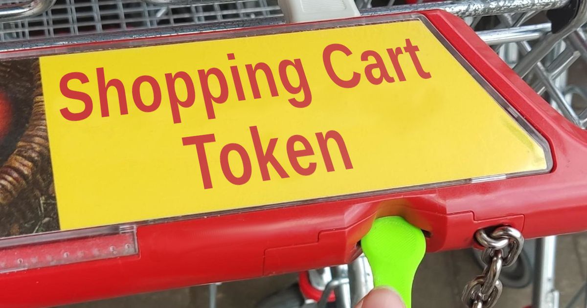 Shopping cart token by StuckInVim | Download free STL model ...