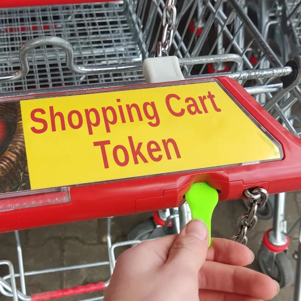 Shopping cart token by StuckInVim | Download free STL model ...