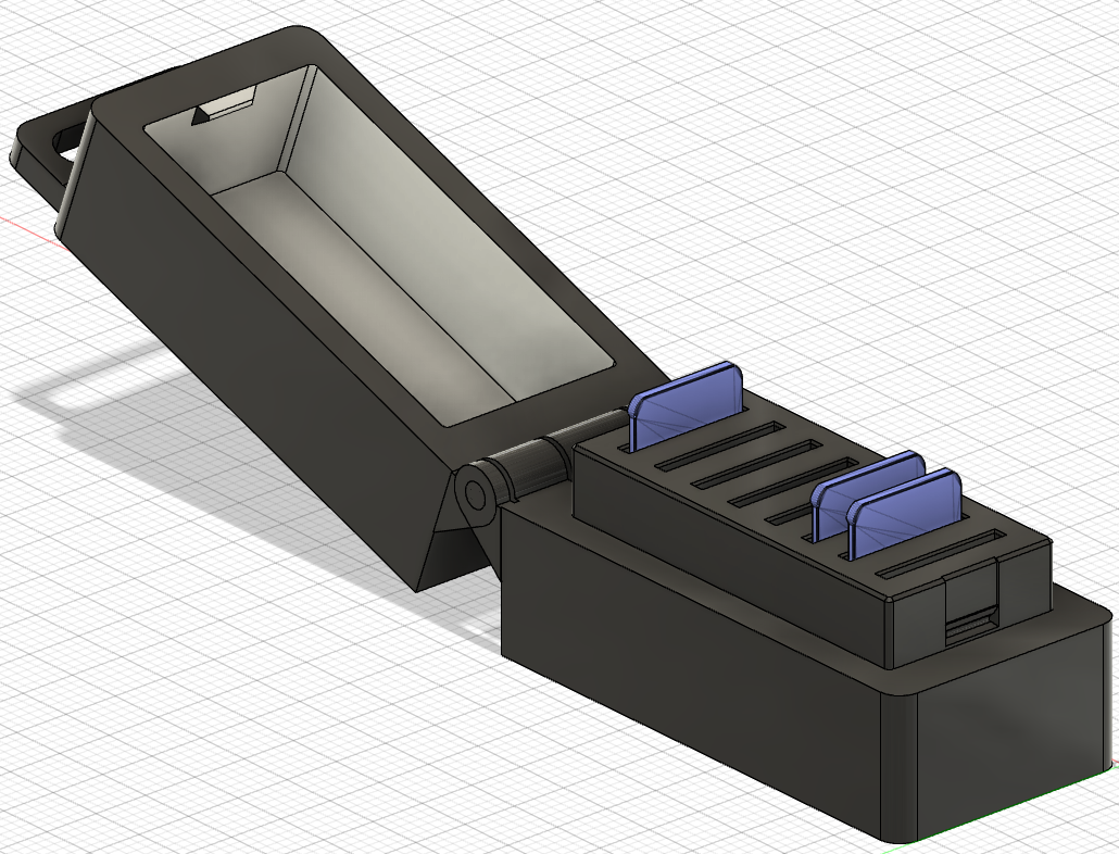 Simple MicroSD card box storage with hinges (print in place) by DavidK ...