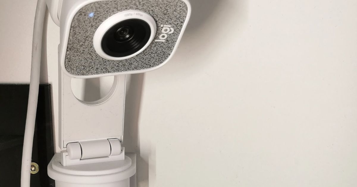 Logitech Streamcam holder by MagnusT | Download free STL model ...