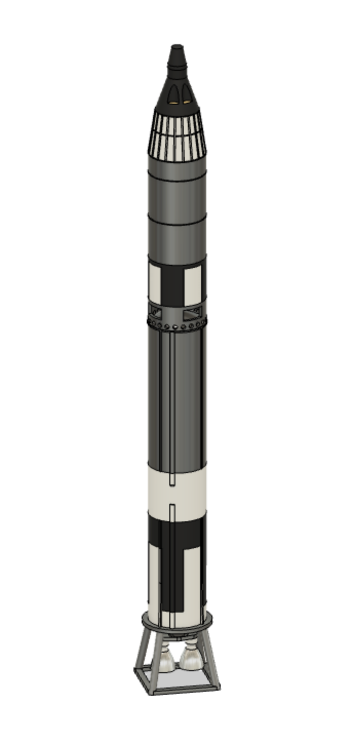 Gemini Titan II 1/200 by 3D_Design | Download free STL model ...