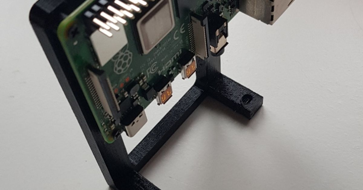 Raspberry Pi 4 Vertical Mount von Adam | Kostenloses STL-Modell ...
