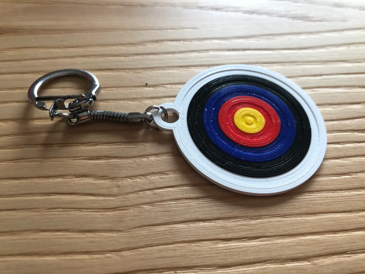 Archery target keychain (multi-material) by Damien GOUYETTE | Download ...