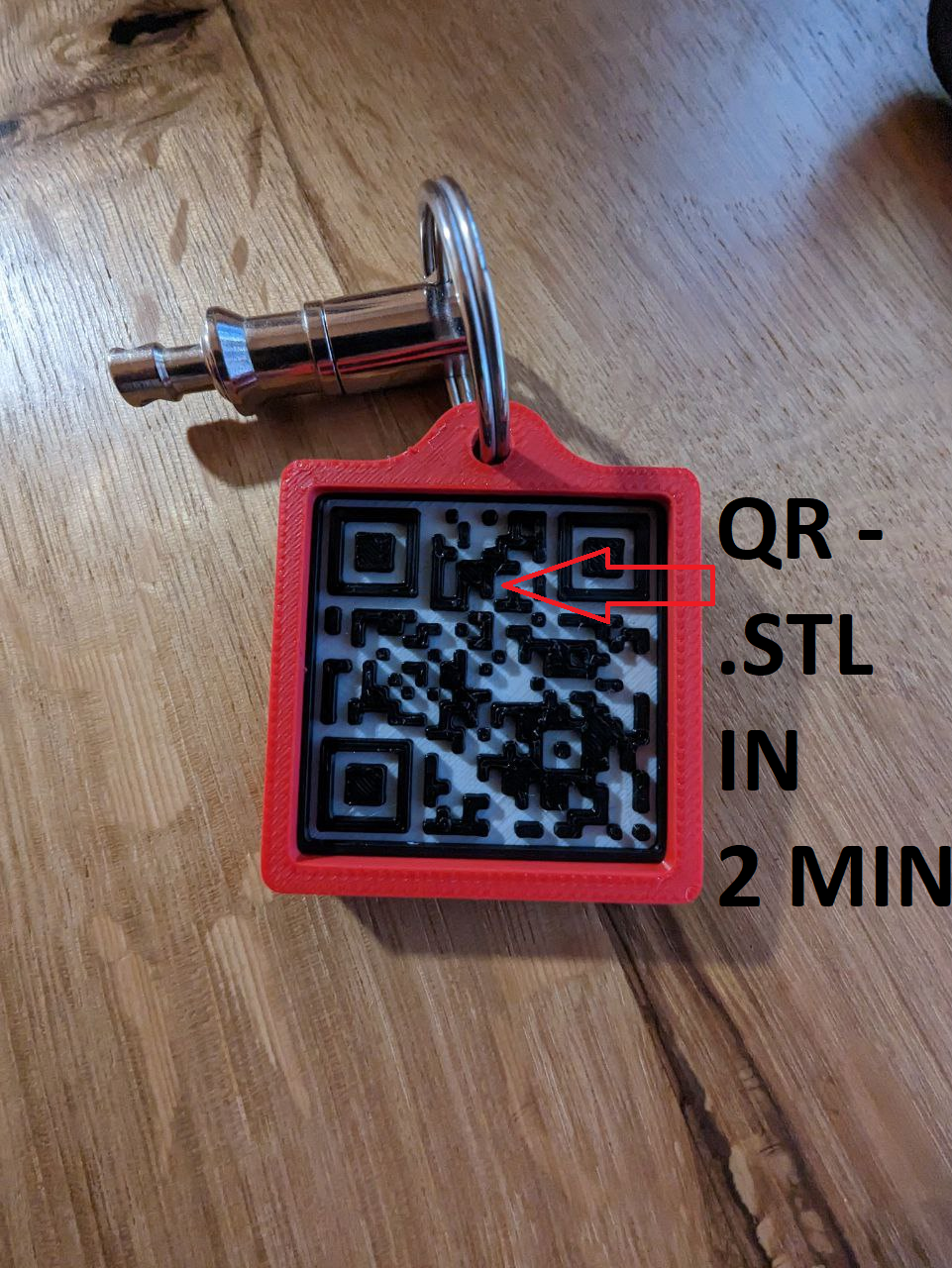 Key Qr Your Custom Qr Stl Automatically Generated Ready To Print Von Vier2acht Kostenloses