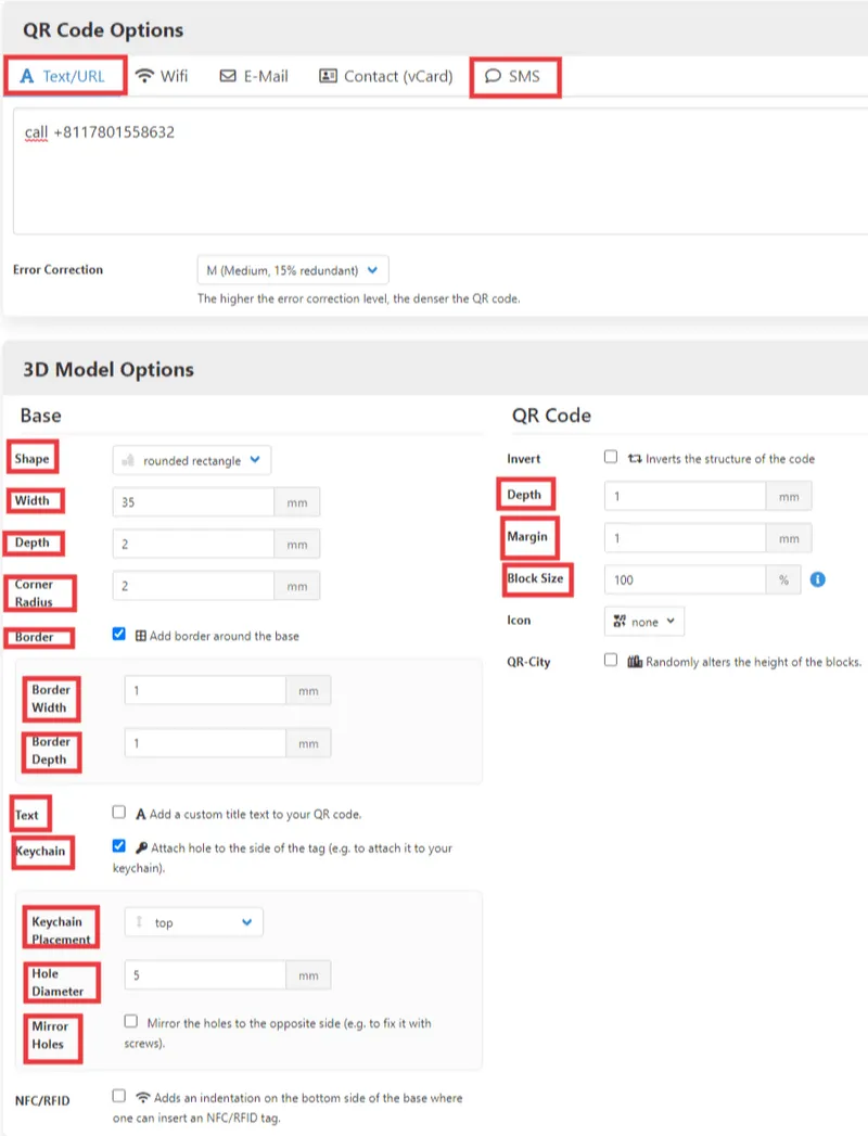 Key QR - your custom QR .STL automatically generated, ready to print by ...