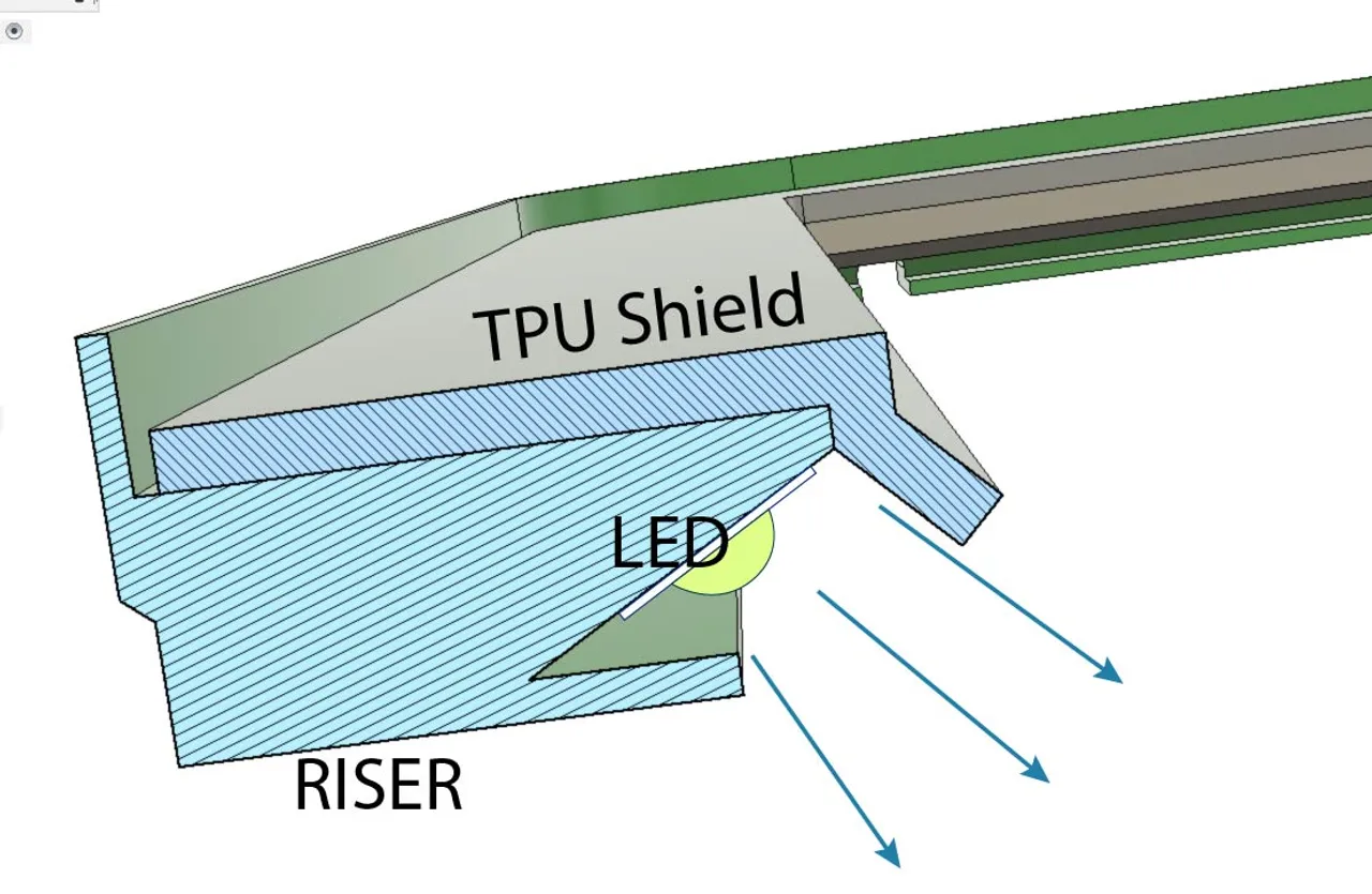 BambuLab Top Glass Riser 4 COB LED Remix with LED Shield by dkarjadi ...