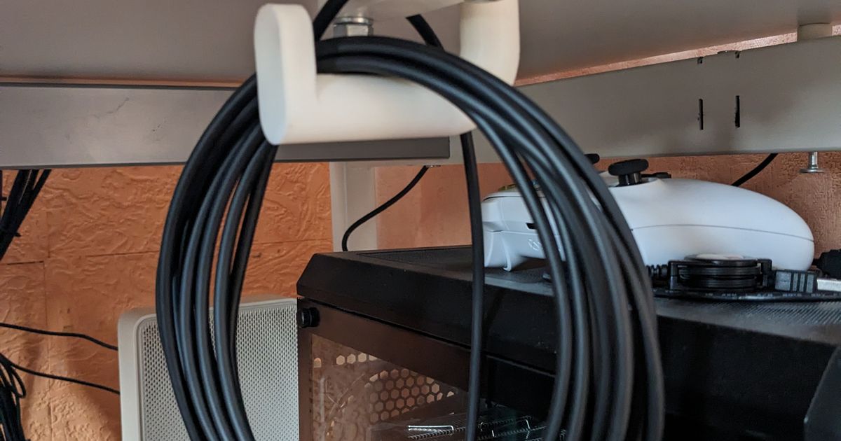 VR cable desk hook / storage / port protector by Tai-Min | Download ...