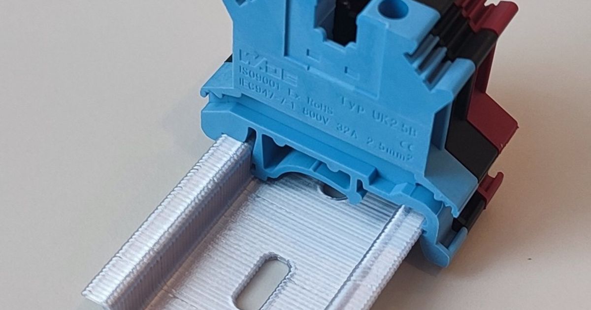 35mm DIN Profile - Various lengths - SCAD Customizable by Marcel ...