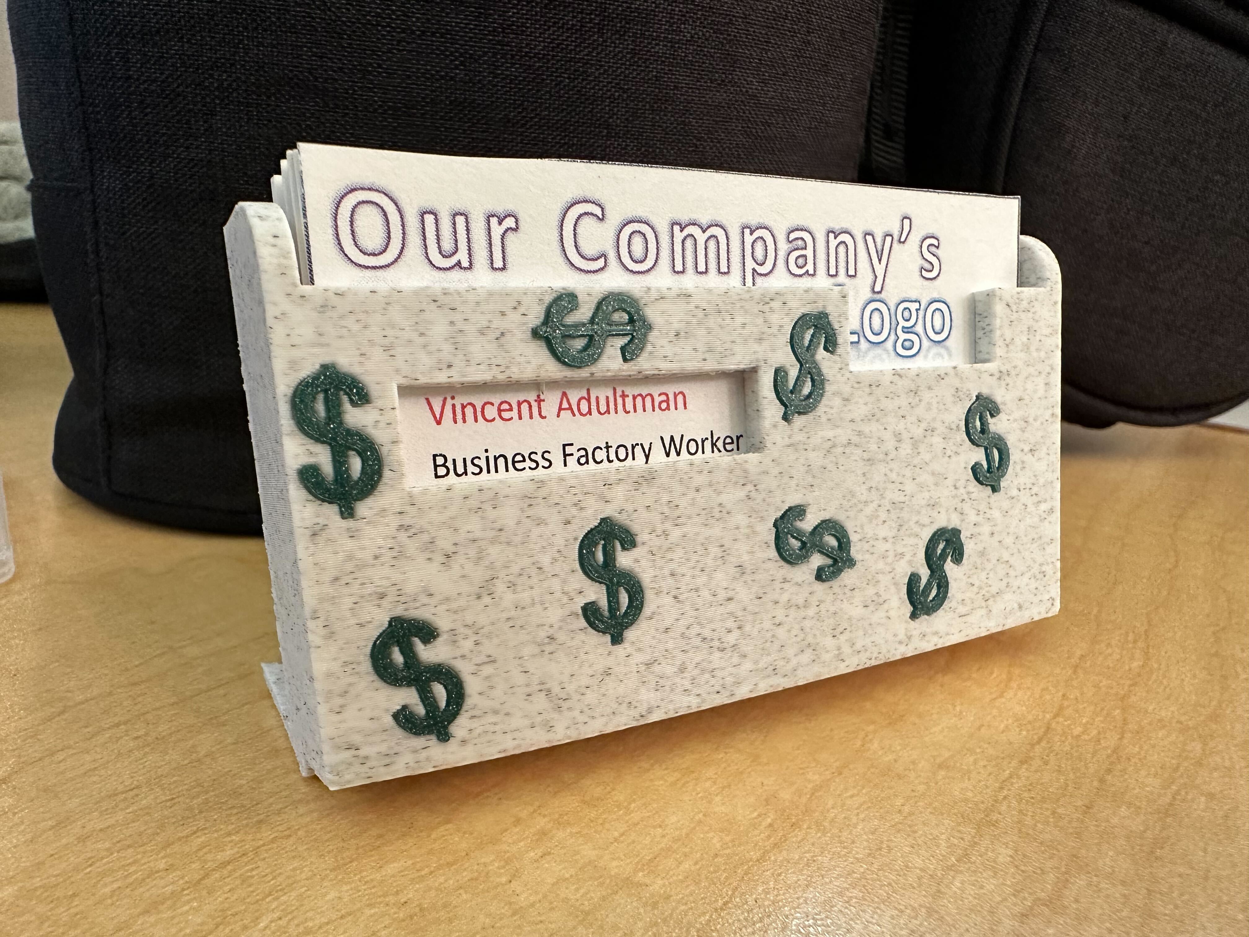 Business Card Holder for Accountants by JoeSventek | Download free STL ...