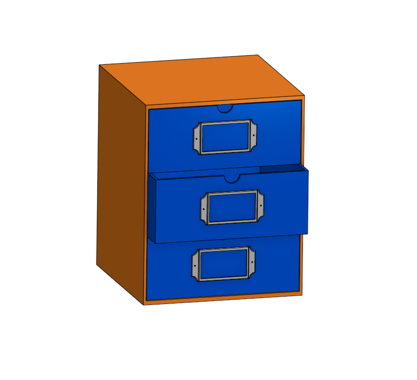Business Card Drawer Label by Handy Handcrafts | Download free STL ...
