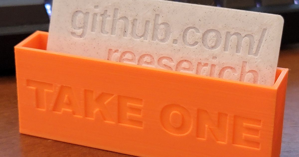 Take One Card Holder Command Strip by Three_Body_Problem | Download ...