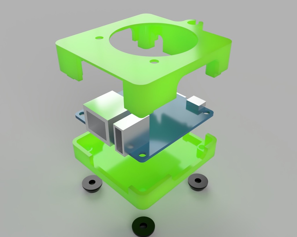 Orange Pi Zero case with 40mm fan by PistonPin | Download free STL ...