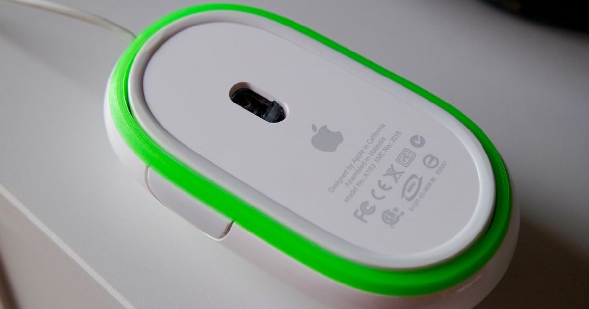 Reusable Apple Mighty Mouse bottom ring by PistonPin | Download free ...