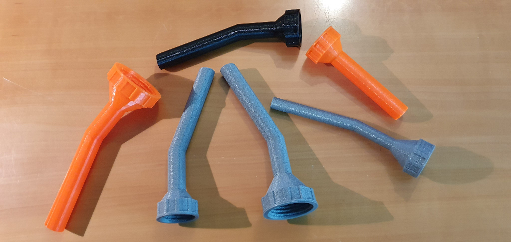 oil liquid fluid funnel with screw (thread) for cans - Trichter mit ...