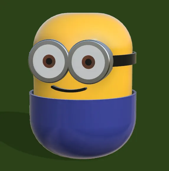 Cute Minion surprise egg by ClarasLittleArtworks | Download free STL ...