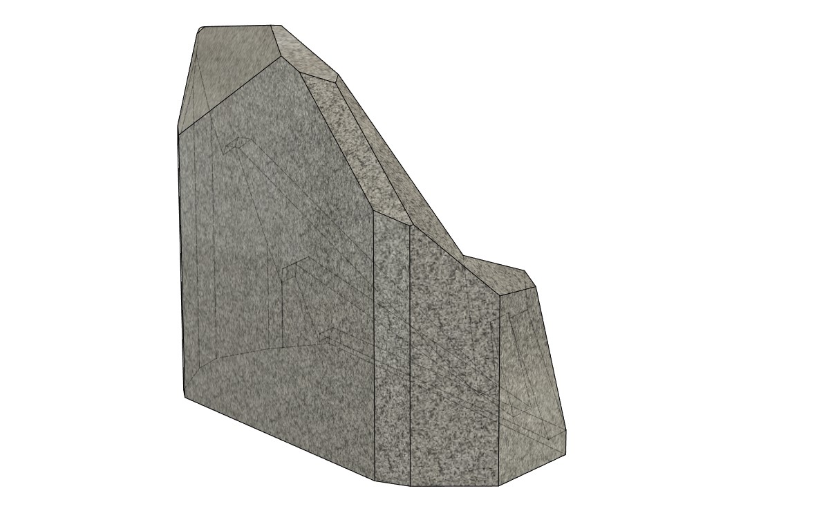 Stone modern design card stand by FUSIONPAUSE | Download free STL model ...