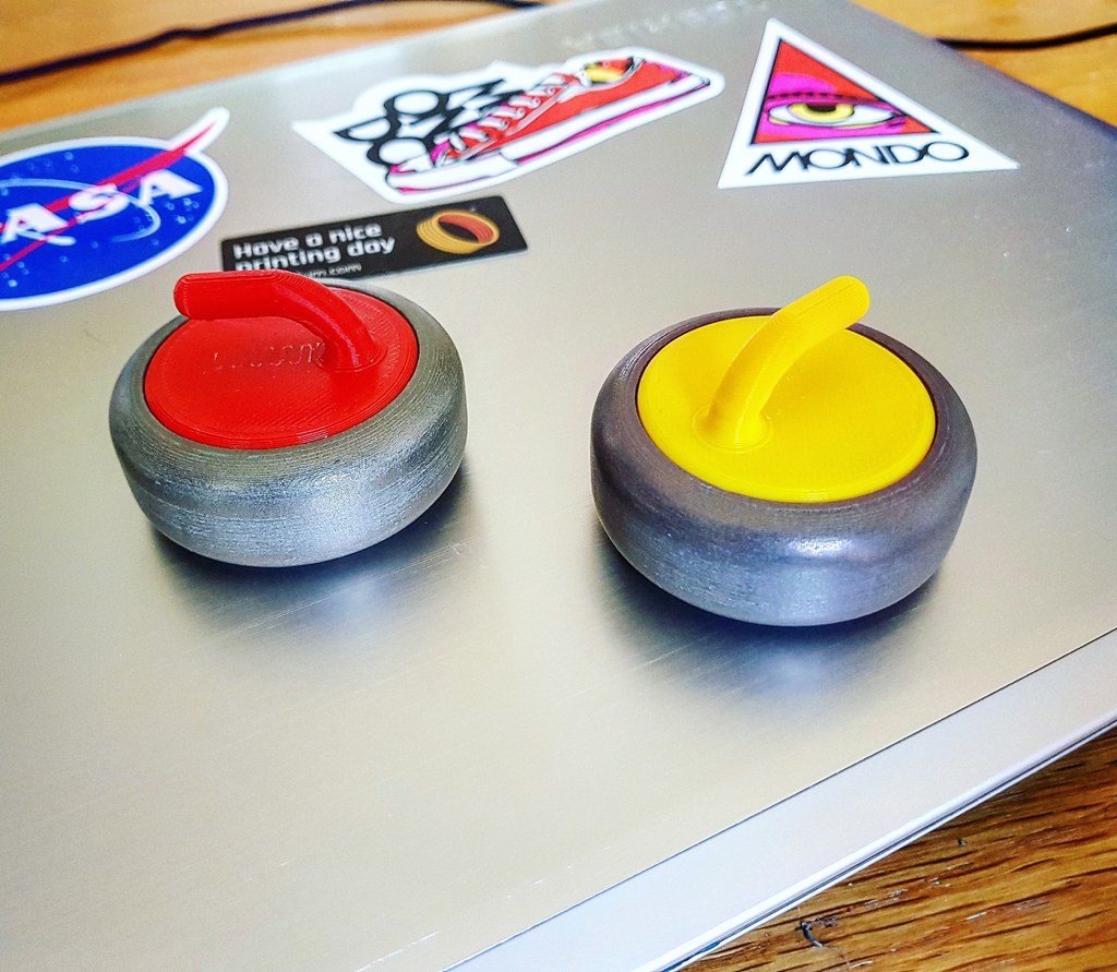 Mini Curling Stones by Code10100 | Download free STL model | Printables.com