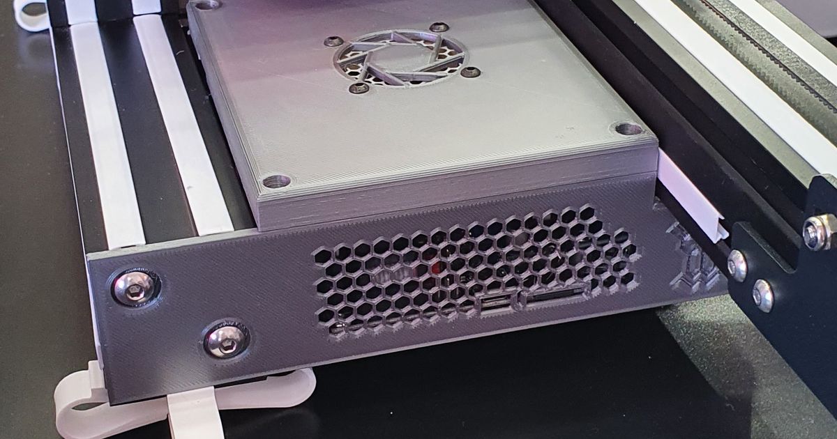 Honeycomb Electronics Case for Ender 3 Pro by Nekothechamp | Download free STL model ...