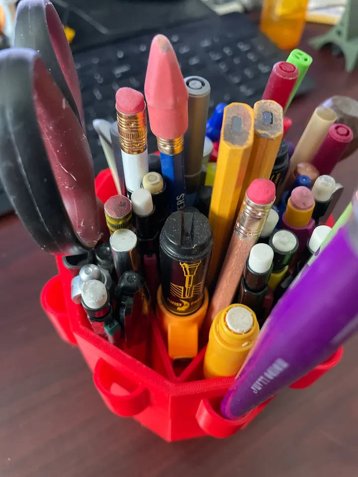 Divided Desk Bucket organizer by osbock | Download free STL model ...