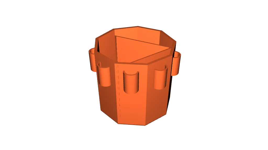 Divided Desk Bucket organizer by osbock | Download free STL model ...