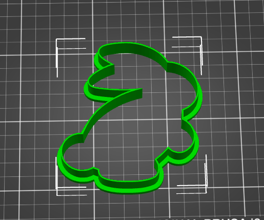 Easter cookie cutter - bunny (cutter + imprint) by sapu | Download free ...