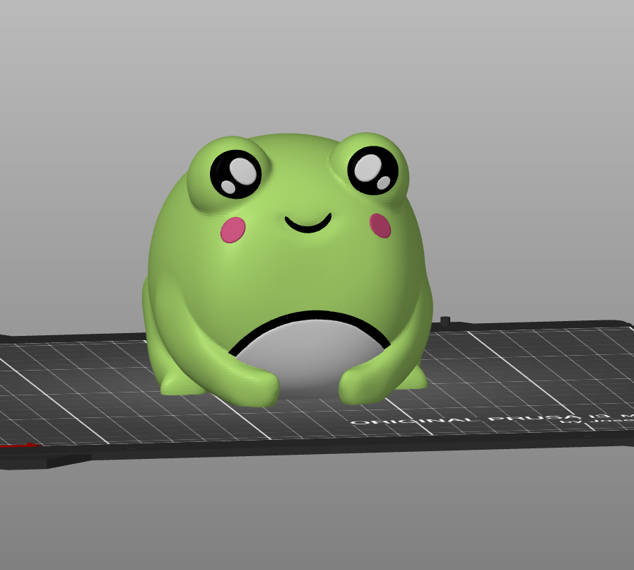 Cute Frog Sculpture "Cutefroggo" by WF3D | Download free STL model ...
