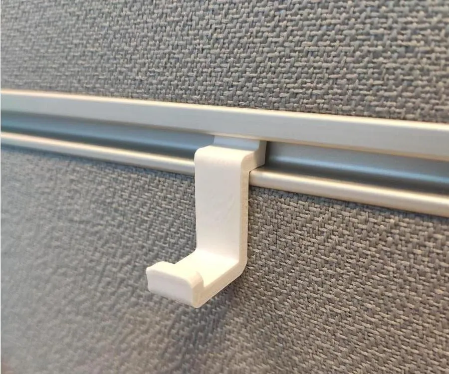 Hook for headset (office partition) by Alex I | Download free STL model ...