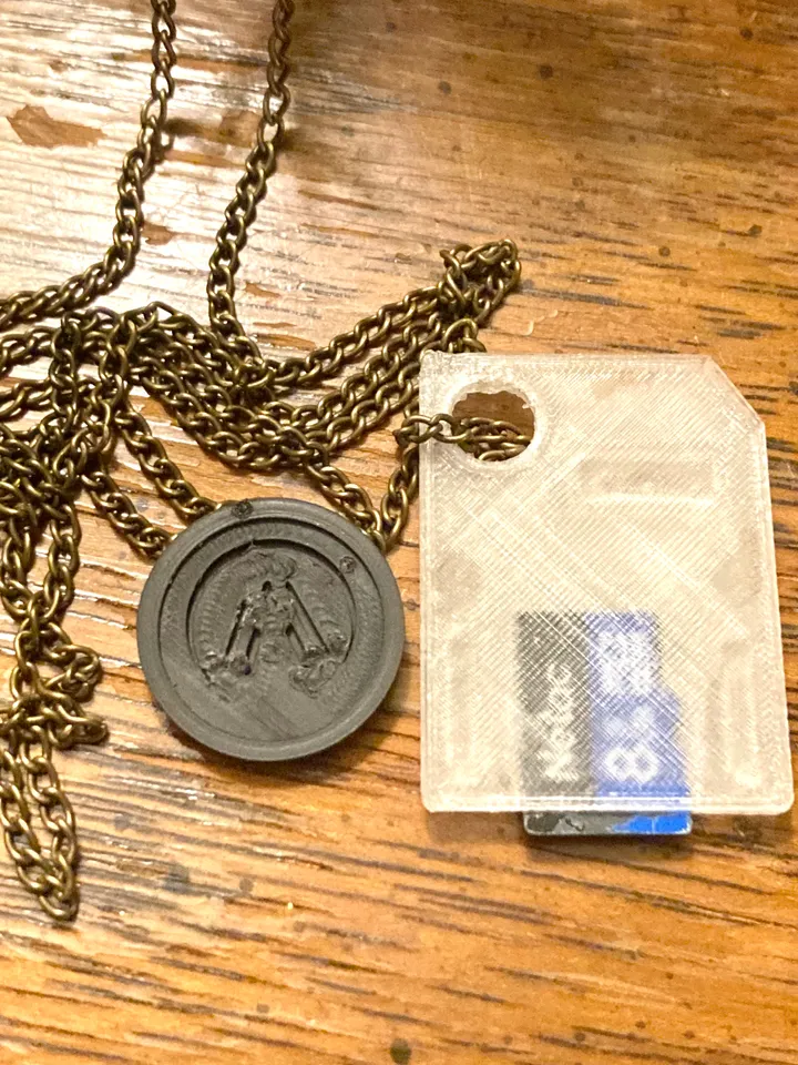 Micro SD card Keychain/Neckless by Dieselemk | Download free STL model ...