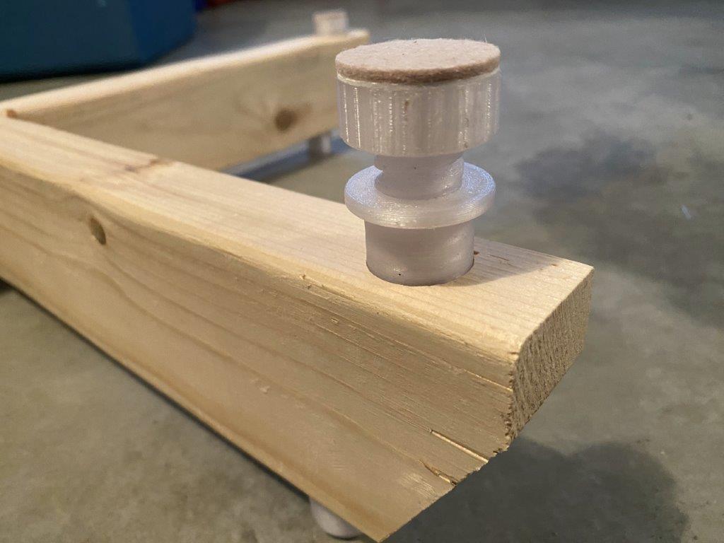Adjustable Leveling Foot for Wood Projects by edZed | Download free STL ...