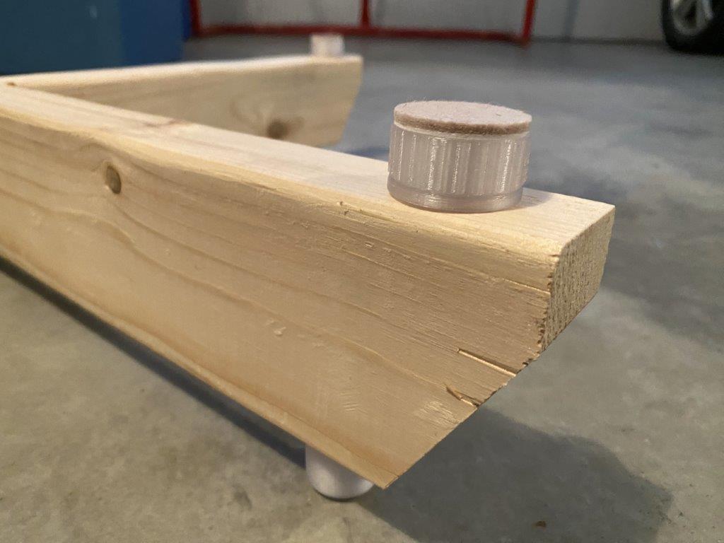Adjustable Leveling Foot for Wood Projects by edZed | Download free STL ...