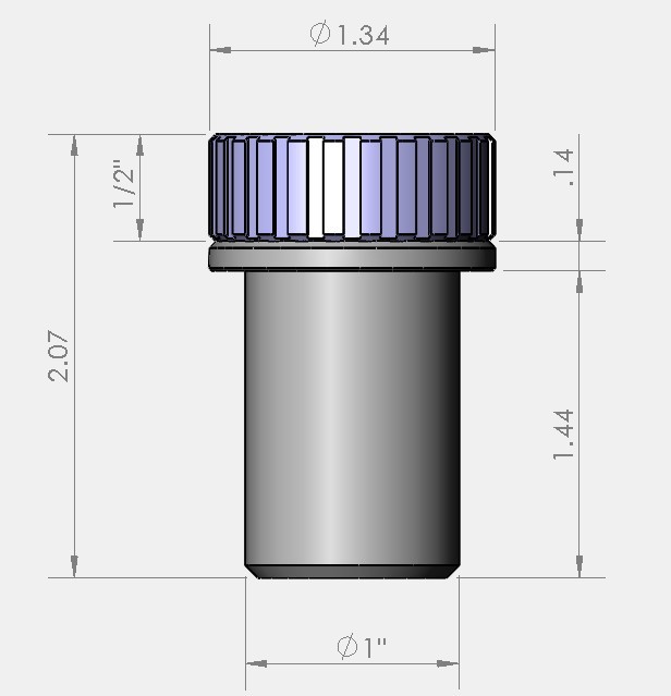 Adjustable Leveling Foot for Wood Projects by edZed | Download free STL ...