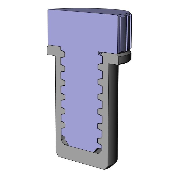 Adjustable Leveling Foot for Wood Projects by edZed | Download free STL ...