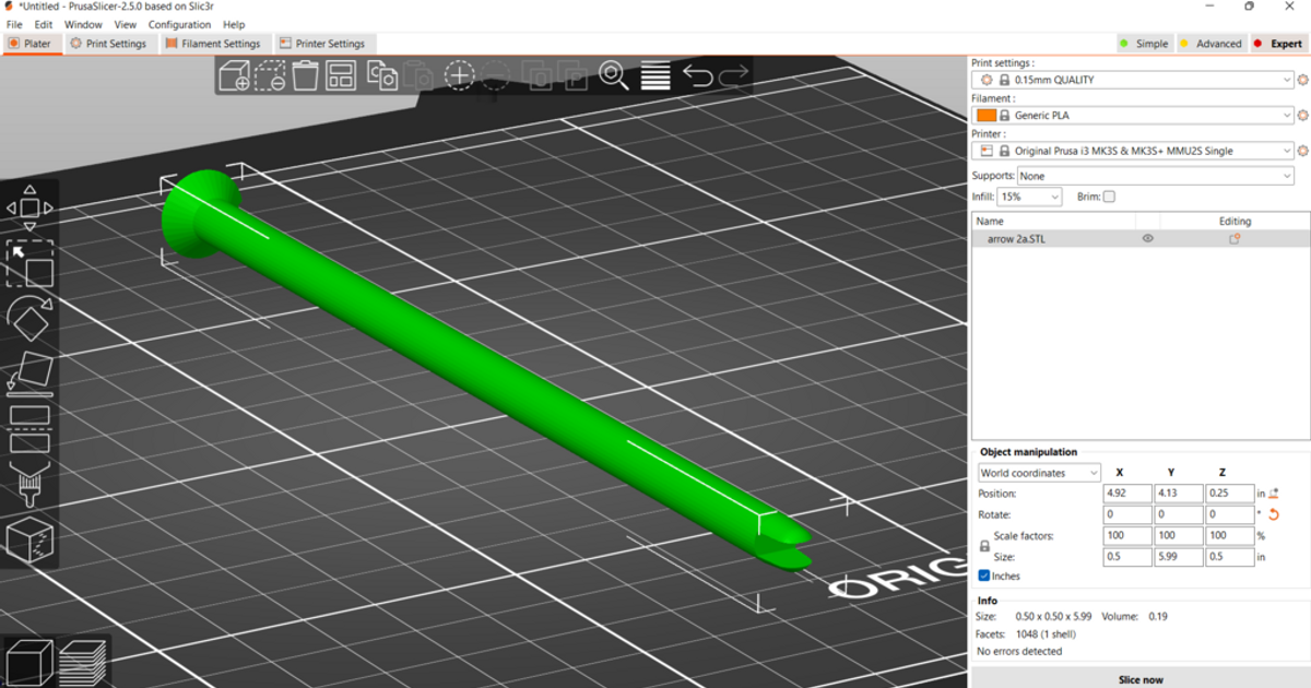 3D print Arrow shaft for costume by Zen Urban Farms | Download free STL ...