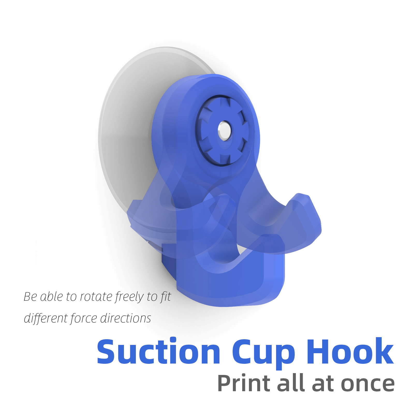 Suction Cup Hook by wuguigui | Download free STL model | Printables.com