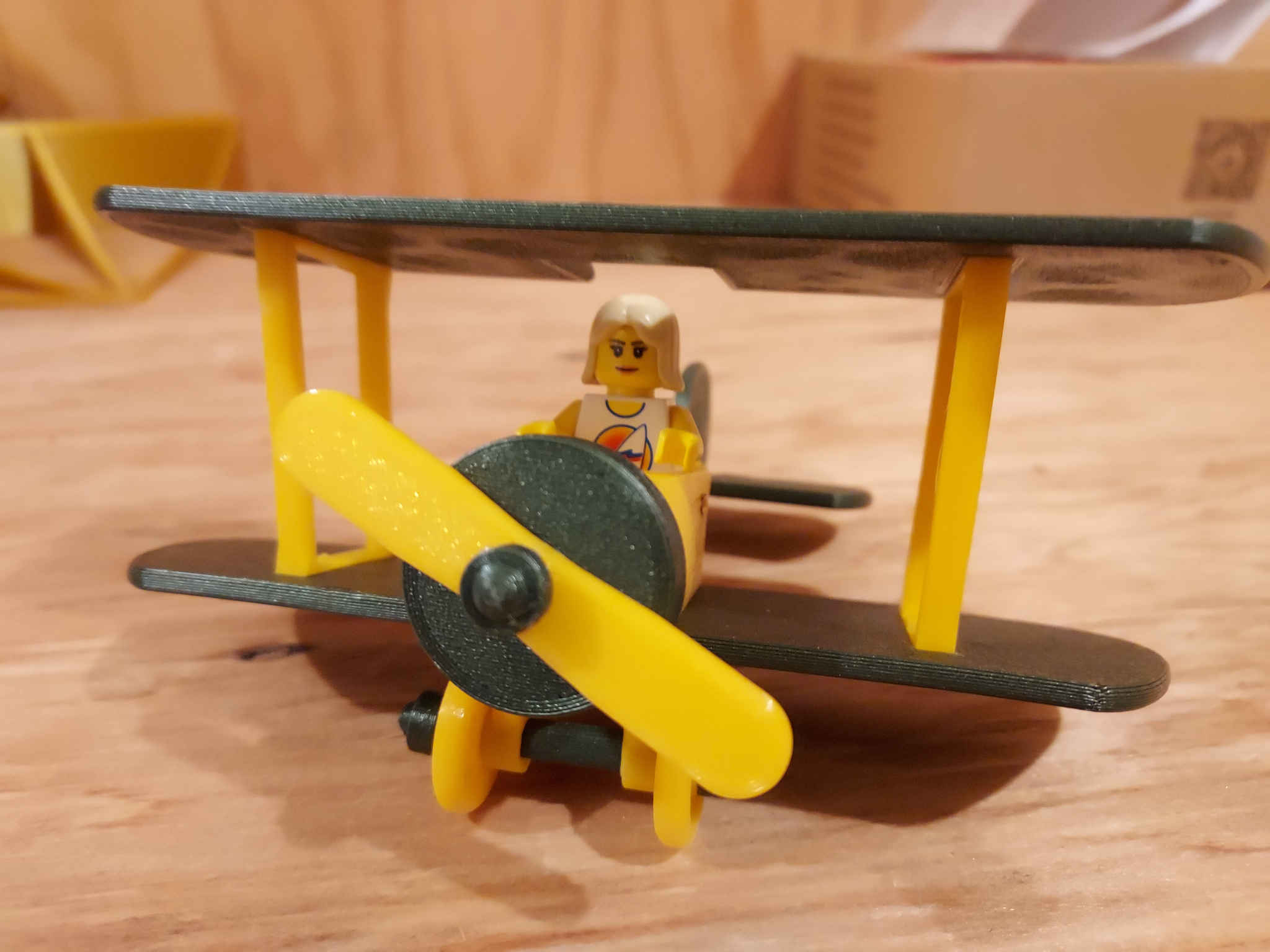 Lego Minifig Sopwith Camel-style biplane by Robert | Download free STL ...