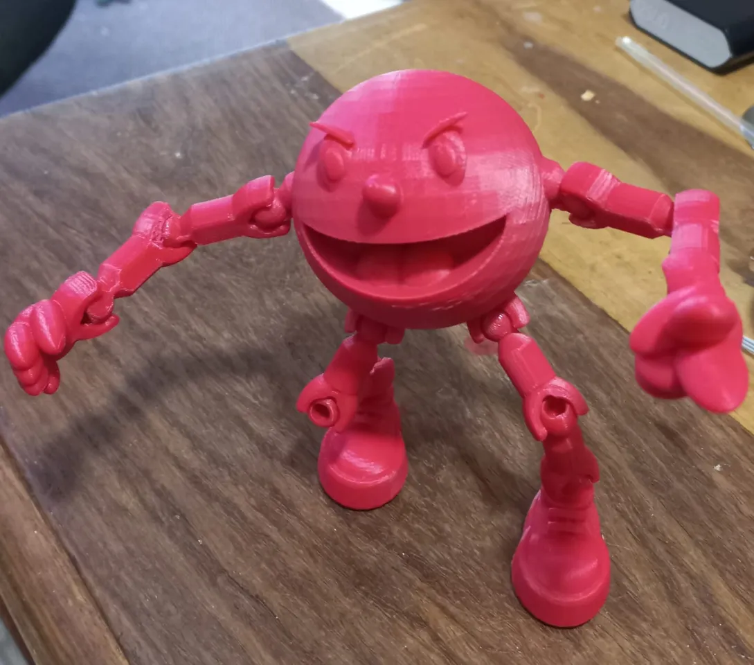 Articulating PacMan action figure by Johann de Jager | Download free ...