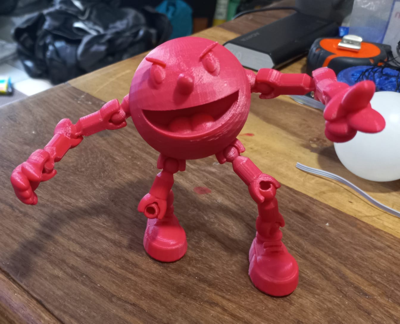 Articulating PacMan action figure by Johann de Jager | Download free ...