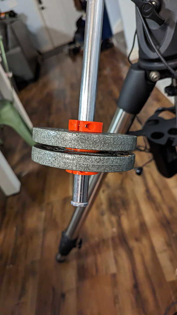 ZWO AM5, Celestron AVX/CGEM - 1" Weight Plate Adaptor For ...