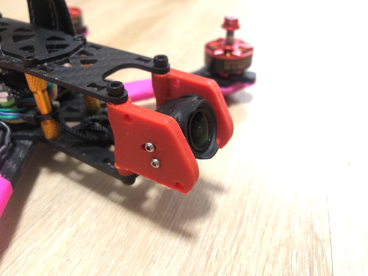 Camera mount for DJI O3 air unit on TBS Source One V5 with rubber ...