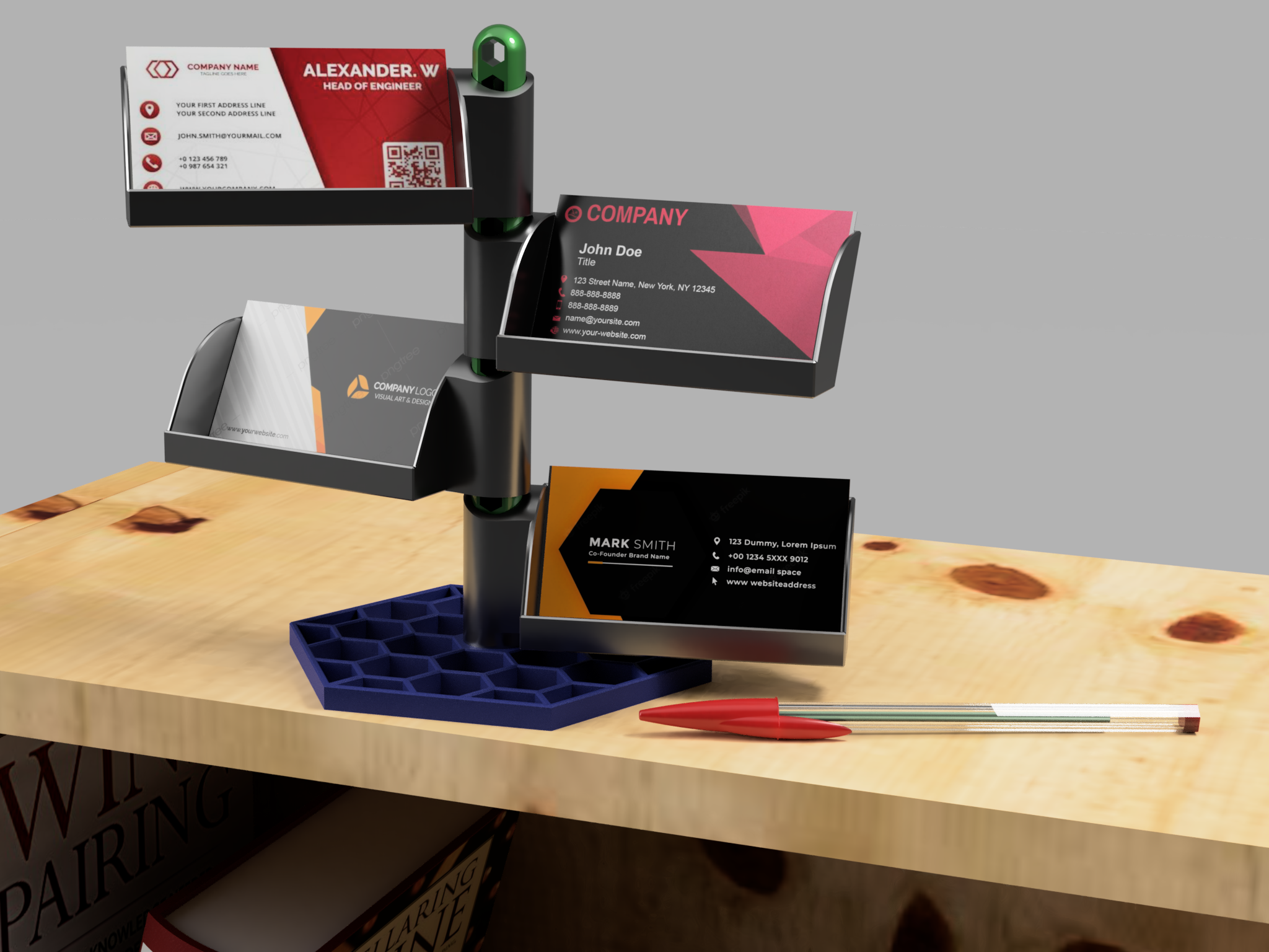 A 4 tier adjustable card holder and optional features da Joe | Scarica ...